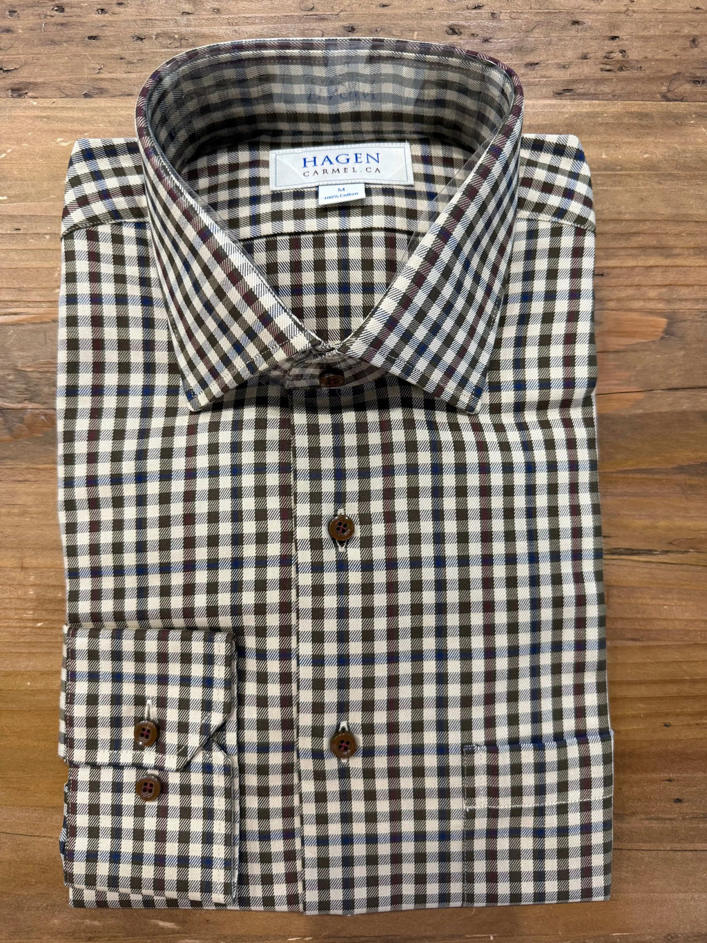 Hagen Seasonal Check Tan Shirt – Planters Exchange