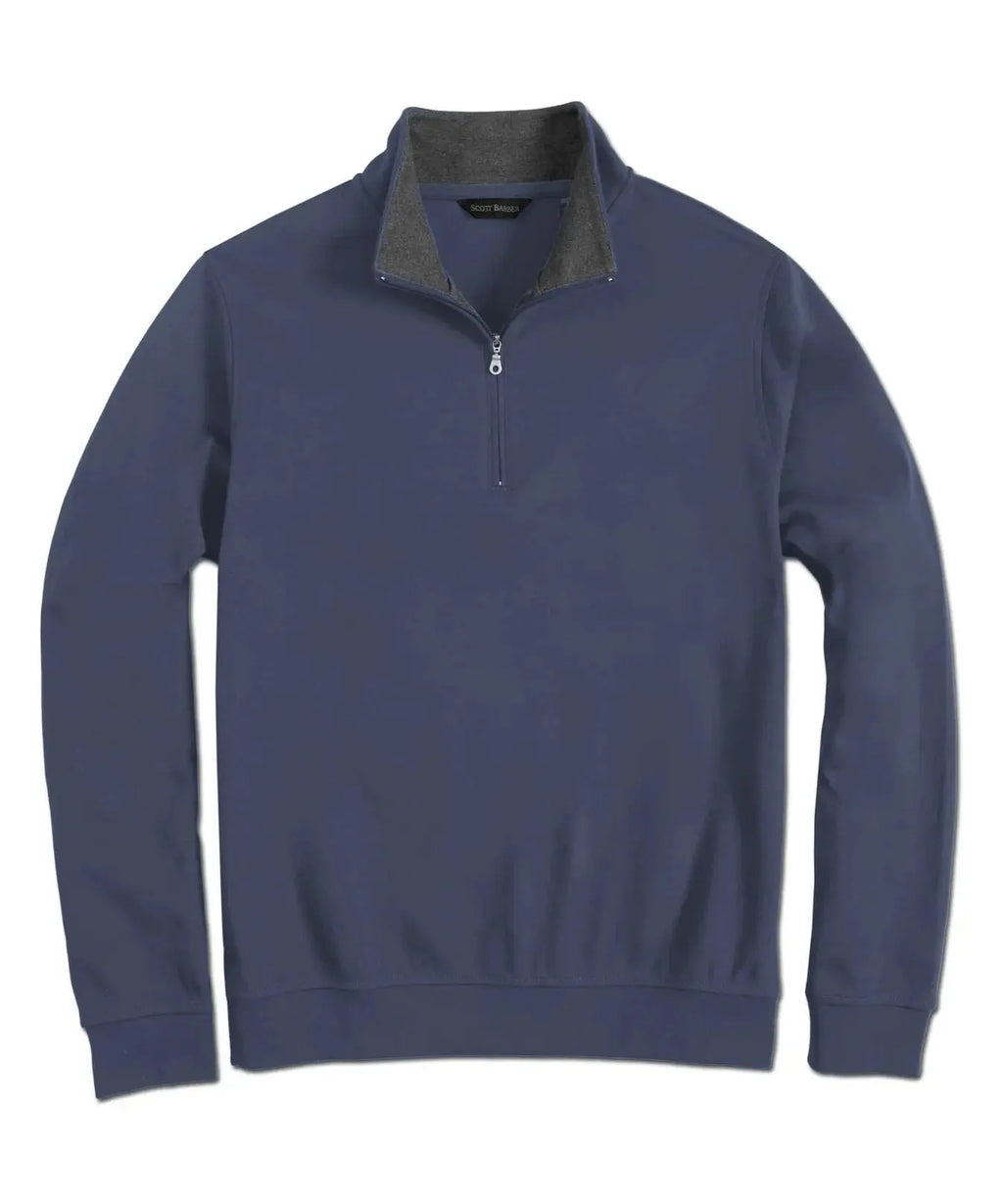 Scott Barber Pima Interlock Zip Mock Pullover – Planters Exchange